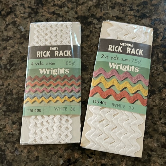 Wrights | Other | Vintage Rick Rack White 4 Yards And 2 2 Yards | Poshmark